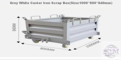 China Heavy Duty Steel Transit Box Foldable Stackable 1000KG Capacity for sale