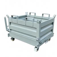 China Heavy Duty Steel Transit Box Foldable Stackable 1000KG Capacity for sale