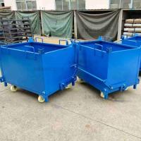 China Heavy Duty Steel Transit Box Foldable Stackable 1000KG Capacity for sale