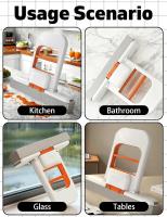 China Self-Squeeze Mini Foldable Desktop Mop Wet Dry Use Cleaning System for sale