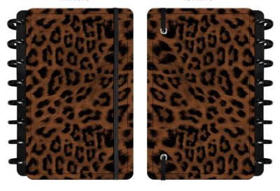 China Leopard Print Paper Cover A5 Coil Notebook Eco Friendly With 80 Sheets Spiral Journal for sale