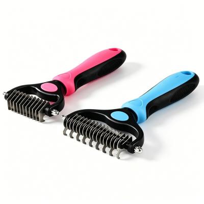 China Grooming Combo Pet Undercoat Rake Deshedding Brush Cats Dogs Pet Items for sale