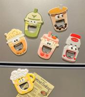 China Eco-Friendly Fruit Rubber Beer Bottle Opener Refrigerator Magnet Kitchenware Tool for sale