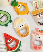 China Eco-Friendly Fruit Rubber Beer Bottle Opener Refrigerator Magnet Kitchenware Tool for sale