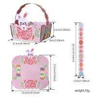 China Handheld Easter Paper Basket Candy Box for Party Gift Packaging for sale