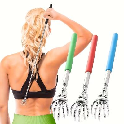 China Extendable Back Scratcher and Telescopic Back Massager with Metal Claws for Itch Relief for sale