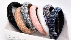 Elegant Baroque Crystal Headband Non Slip Bling Accessory
