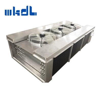 China all stainless steel 3 fan dual discharge cold room evaporator for refrigerator for sale