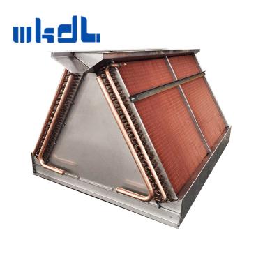 China copper tube fin heat exchange double coils air cooled condenser with factory price for sale