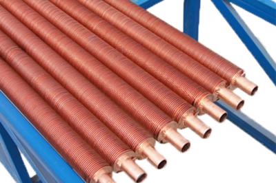 China Aluminum copper low finned tube spiral evaporator for heat exchanger for sale
