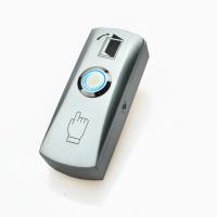 China Push to Exit Button with LED Indicator Zinc Alloy 3A 36V DC Miniature Recessed Switch for sale