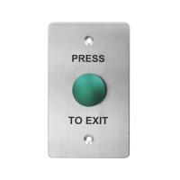 China Anti-Vandal Red Green Mushroom Exit Push Button 304 Stainless Steel 115x70mm for sale