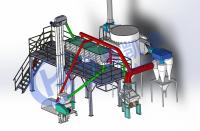 China High Adsorption Activated Carbon Making Machine with PLC Control System and Roller Water Cooling for Complete Carbon Processing Line for sale