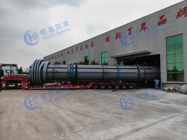 HYKF Carbon Regeneration Kiln showing industrial design with control panel and structural components