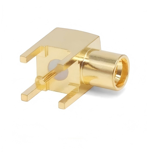 SMP-JWE Right Angle PCB Connector front view