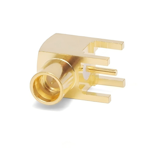 SMP-JWE Right Angle PCB Connector side view