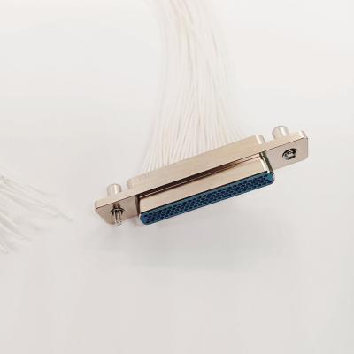 China 100 Pin M83513 Micro Rectangular Connector with 1.27mm Pitch and Metal Body for High Density Applications for sale