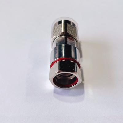China Gold-plated Brass N Connector 50 ohm Clamp Type RF Connector for Super Flexible Cable for sale