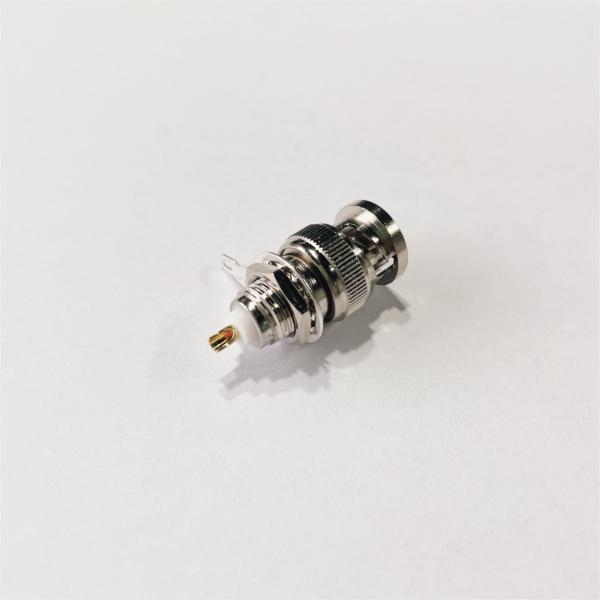 Quality Bulkhead RF Coaxial Connectors PCB BNC Male Solder Connector DC-4GHz for sale