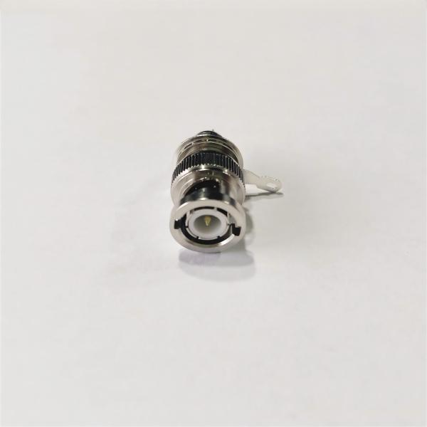Quality Bulkhead RF Coaxial Connectors PCB BNC Male Solder Connector DC-4GHz for sale