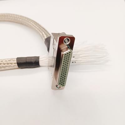 China Metal Electrical Plug Connector 9 Pin - 144 Pin Mini D Connector With Shielding Braid Cable Clipper for sale