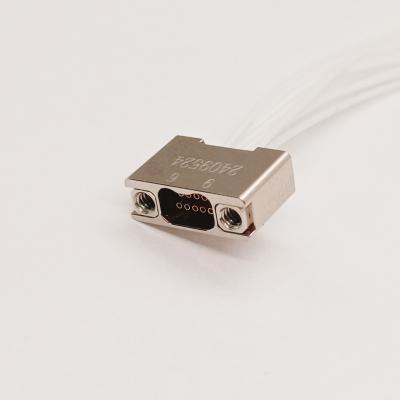 China J63A Series Micro Rectangular Electrical Connector with 0.635mm Spacing and Twisted Wire Elastic Micro-Pin Inserts for Screw and Nut Connection for sale