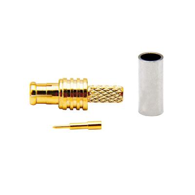 China MCX Connector RF Coaxial Connector DC-6GHz Gold-plated Brass with Push-in Coupling Structure for Quick Installation for sale