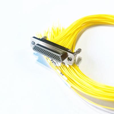 China 51 Pins Metal Body Crimping Type Rectangular Electrical Connectors MIL-DTL-83513 Micro-D Connector for sale
