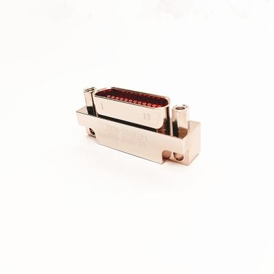 China MDM-25SW1P1 Female Metal Body Micro Rectangular Connector with 9~144 Pins Aviation Jack for sale