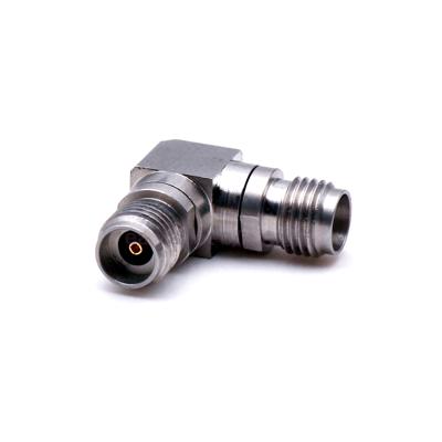 China 2.92mm Right Angle Coaxial RF Adapter Stainless Steel Low VSWR for Test & Measurement DC-40GHz for sale