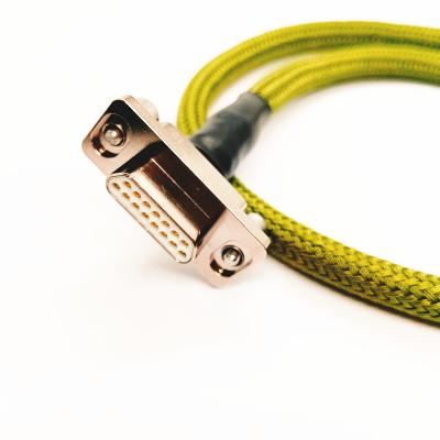 China J29A-15TJL Rectangular Electrical Connector with 15 Pins Threaded Locking and Precision Twisted Wire Elastic Pins for sale