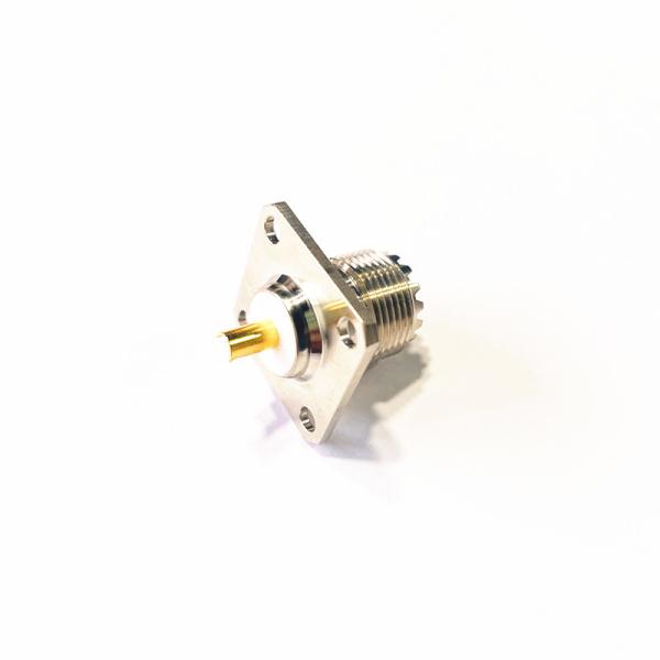 Quality UHF Female Connector Nickel-plated Brass with PTFE Insulator for DC-300MHz for sale