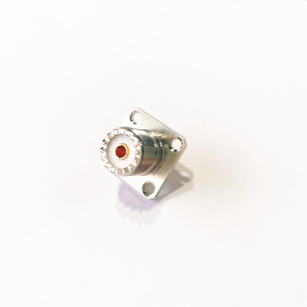 Quality UHF Female Connector Nickel-plated Brass with PTFE Insulator for DC-300MHz Frequency Range for sale