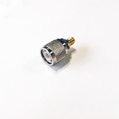 China 50 Ohm TNC to SMA Adapter Nickel Plated Brass with Low VSWR ≤1.25 for RF Systems for sale