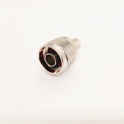 China Nickel Plated Brass N Connector Crimp Type For Rg214 Coaxial Cable for sale