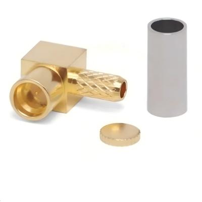 China DC-6GHz SMP Female Right Angle Connector Crimping Type SMP-C-JW-1.5 For Rg316/Rg174 Cable for sale