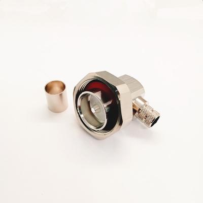 China RF Connector 7/16-C-JW-7 Right Angle Crimp  50Ω  L29/DIN Connector For LMR400 Cable for sale