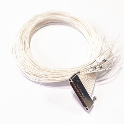 China J30JZPEN37ZKCAL02 37-Pin Waterproof Micro Rectangular Connector with Aluminum Alloy Shell and Pre-Terminated Wires for sale