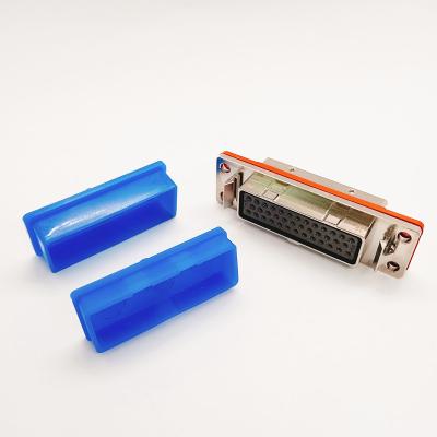 China J7 Series 38 Pin Female Socket Rectangular Connector with Aluminum Body for PCB Applications for sale