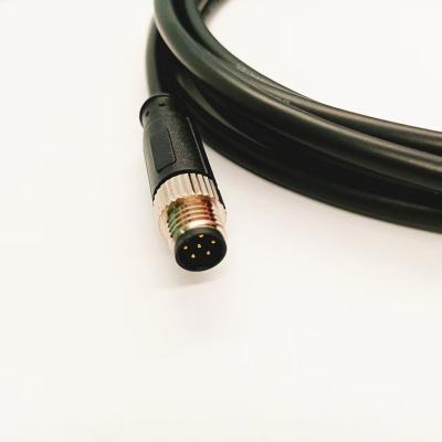 China M8 Series Circular Connector 6 Pin Cable Assembly Male-female Industrial Design Signal Transmission Cable for sale