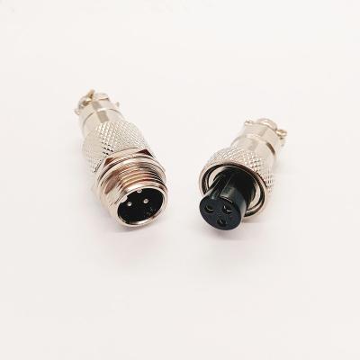 China GX12 Series Round Connector 3 Pin Plug And Socket Connector With Cable Sheath GX12-2-3-4-5-6-7 Pin Connector for sale