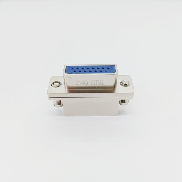 Quality Micro Rectangular Connector J14Q‑15TKL 15 Pin Plug Socket Contacts Cable Type Solder Termination Screw Locking Type Connector for sale