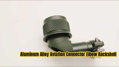 Aluminum Alloy Aviation Connector Elbow Backshell B049BG90-11W03 for HE308-06T11-35SN7 Connector
