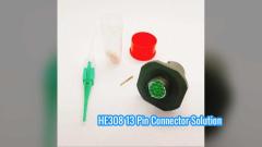 HE308 Circular Connector Reliable 13 Pin Aviation Solution