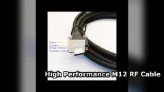 M12 Male 8P to 4P RF Cable Assembly High Performance