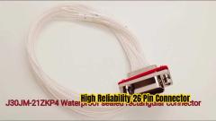 J14B 26 Pin Micro Rectangular Connector High Reliability