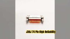 J30J 74 Pin Micro Rectangular Connector High Reliability