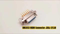 M83513 MDM Connector J30J-21TJN 21 Pin Male Plug Straight Welded PCB  Connector