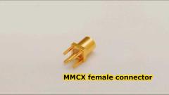 MMCX-KHD PCB Mount RF Coaxial Connector Female Jack Through Hole Gold-Plated