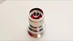 RF Adapter N Male To DIN L29 7/16 Female Nickel Plated Brass DC-6GHz For 5G Base Station